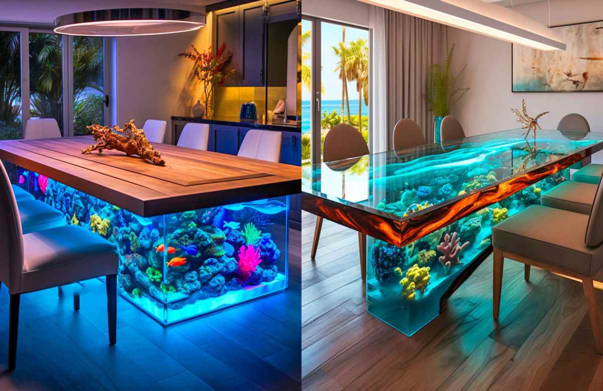 Eco-Conscious Elegance: The Timeless Appeal of Aquarium Dining Tables ...