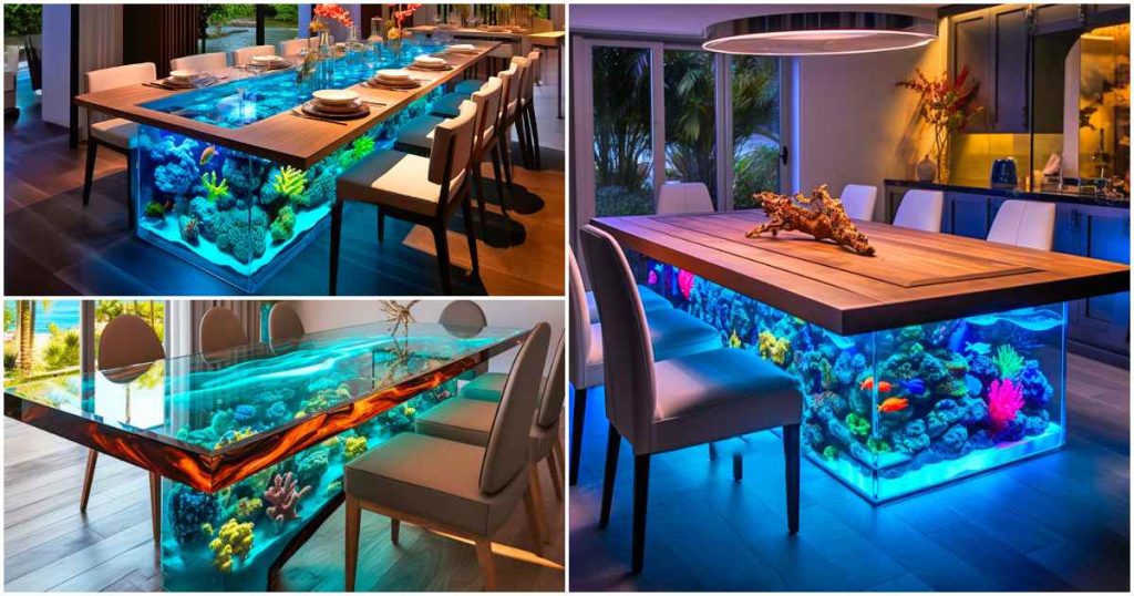 Eco-Conscious Elegance: The Timeless Appeal of Aquarium Dining Tables ...